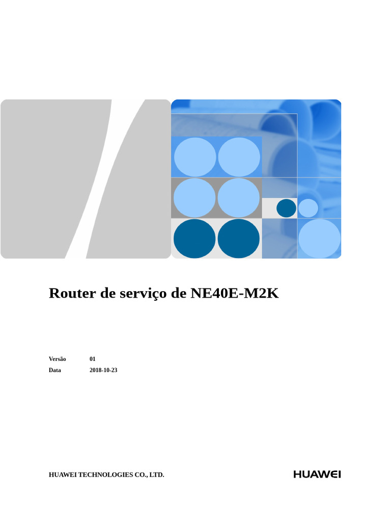 Huawei Enterprise Router NE40E-M2K V800R010C10 Datasheet (Portuguese ...
