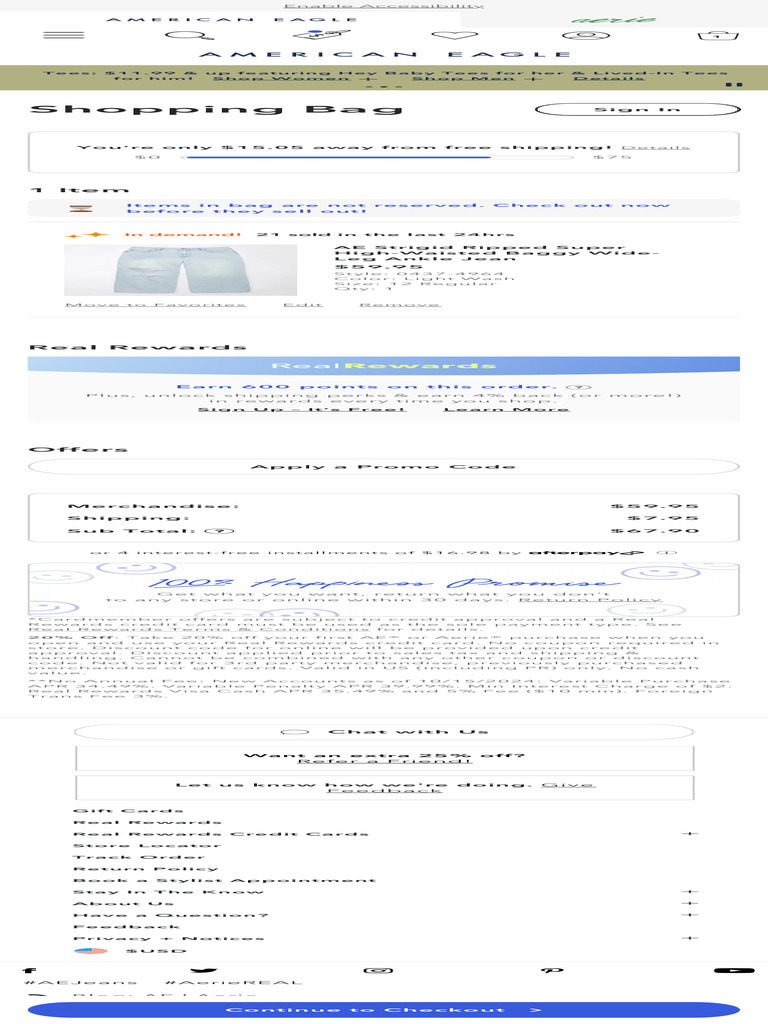 Shopping Bag American Eagle & Aerie | PDF | Credit Card | Payments