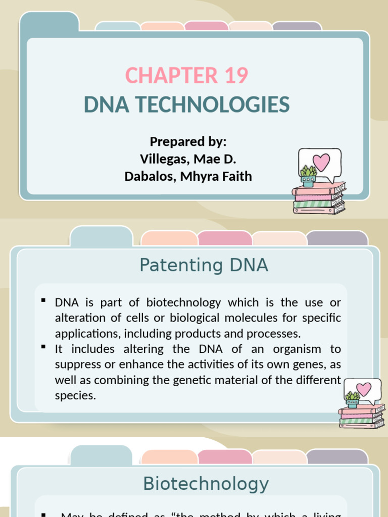 Chapter 19 Dna Technology | PDF | Recombinant Dna | Molecular Cloning