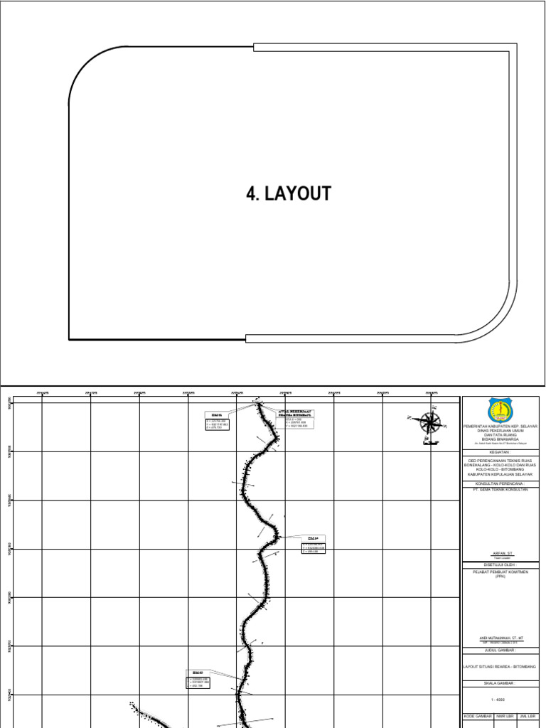 5 Situasi Long Section Rearea - Bitombang | PDF