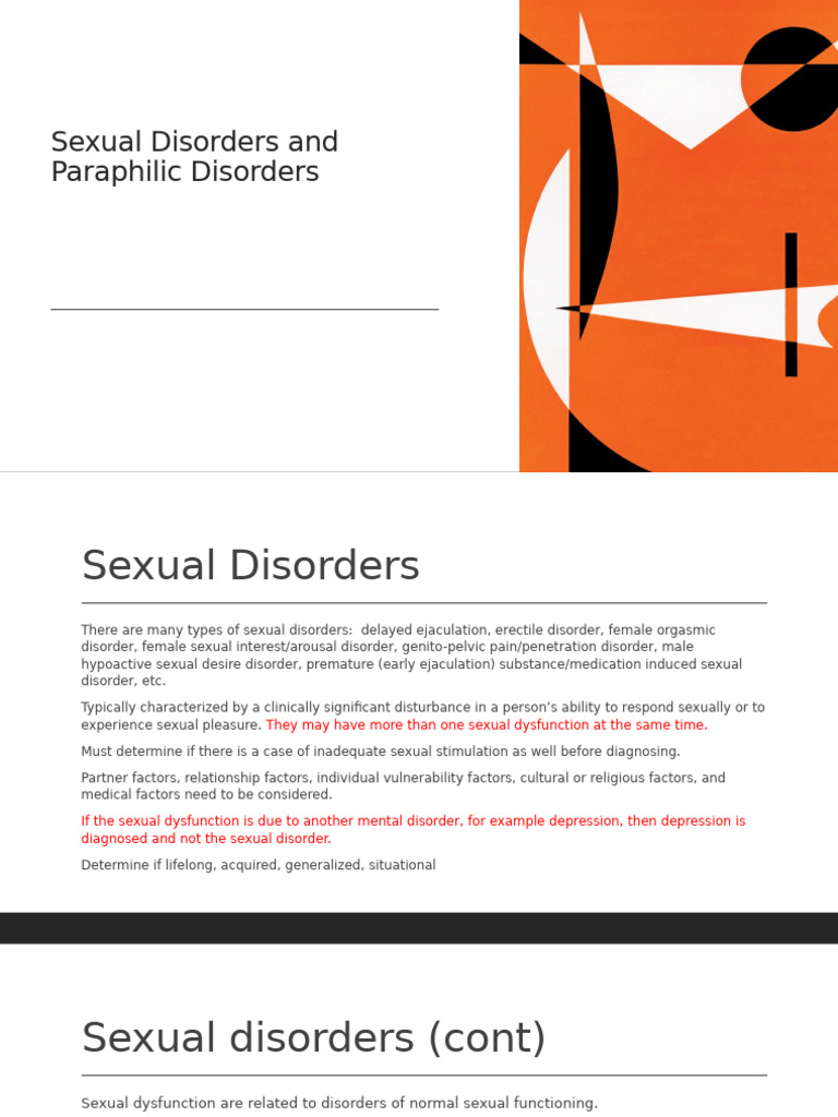 Sexual Disorders and Paraphilias | PDF | Sexual Dysfunction | Sadomasochism