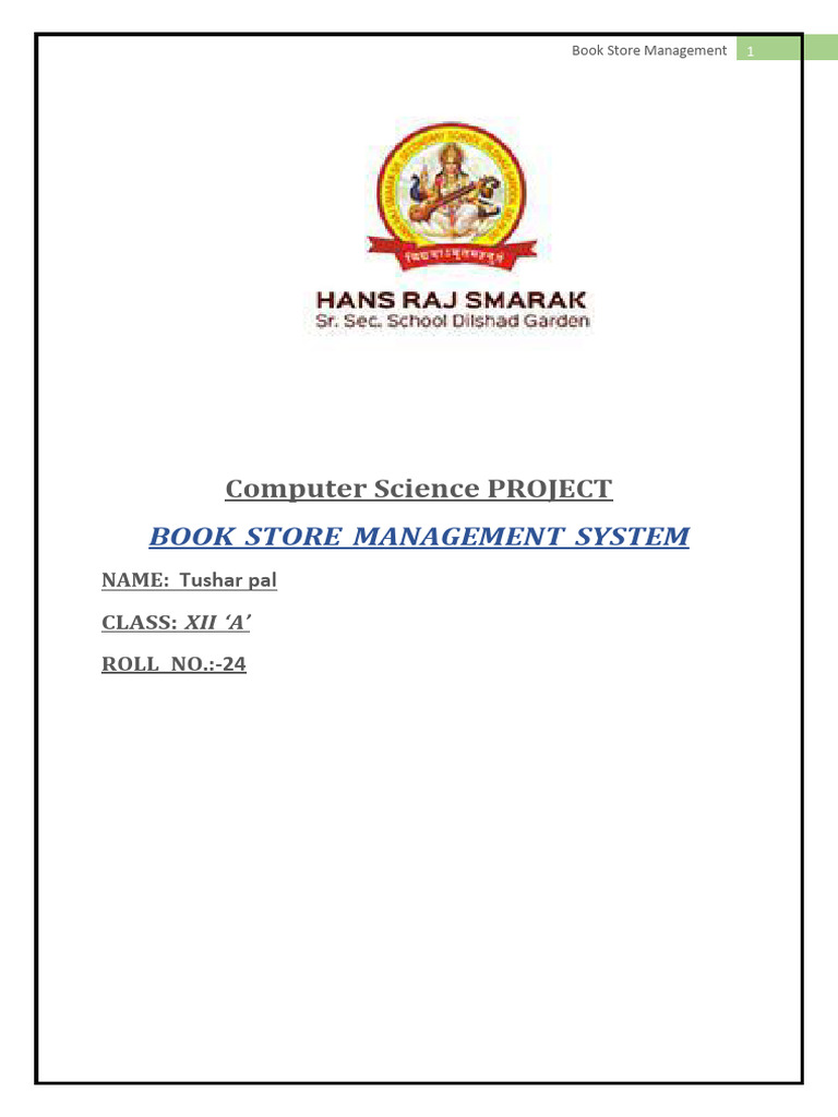 Book Store System Tusharpal | PDF | Analytics | E Commerce