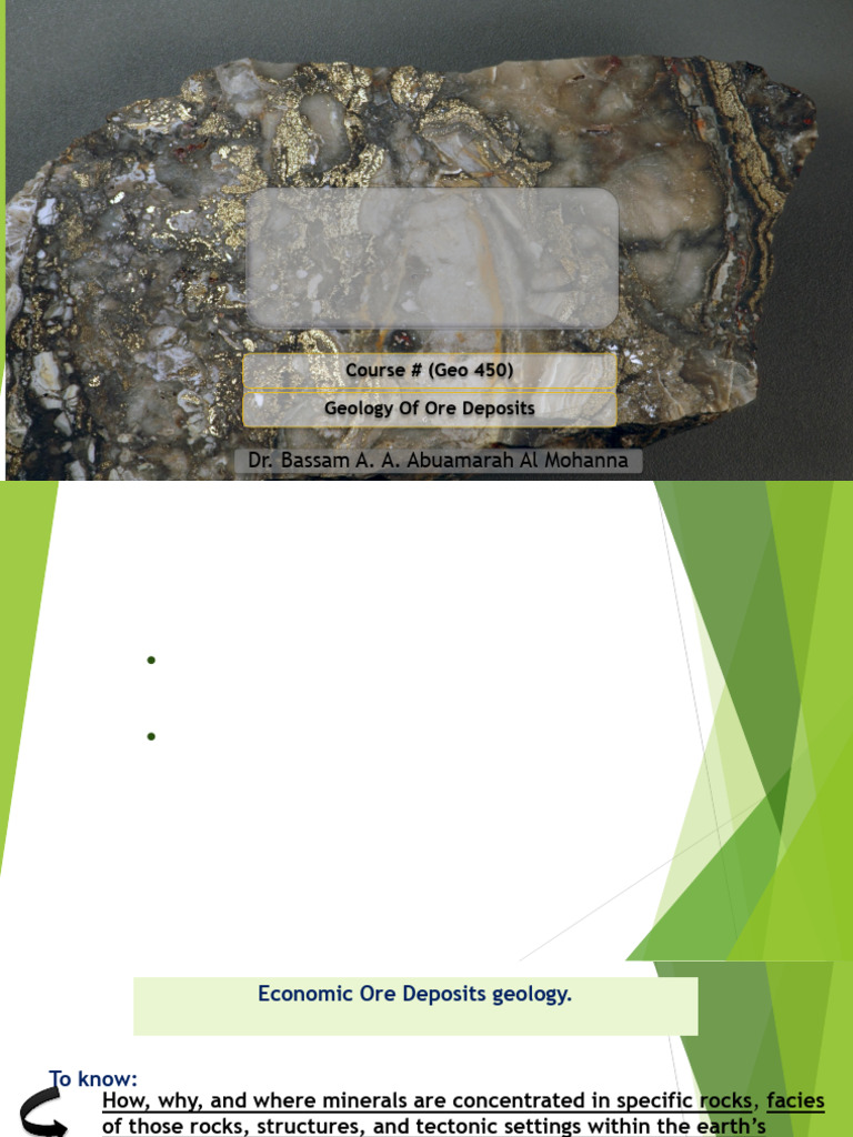 Introduction To Ore Deposits and Minerals Definition Mod1 | PDF | Ore ...