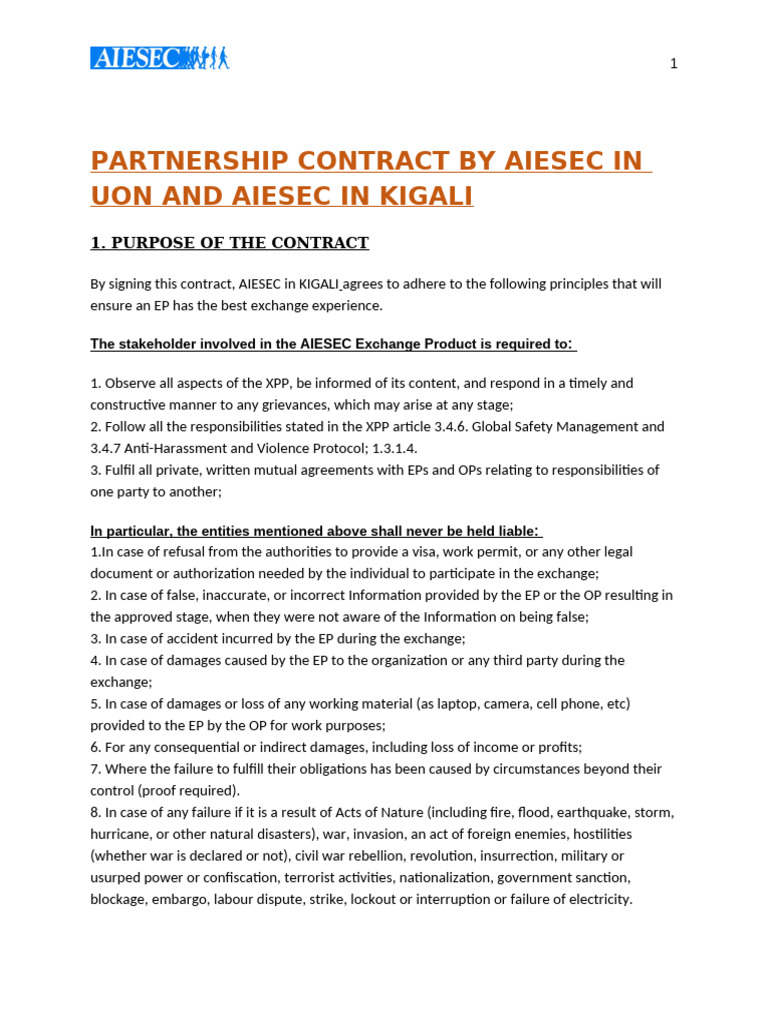 UoN & Kigali IR Partnership MoU | PDF | Travel Visa | Partnership