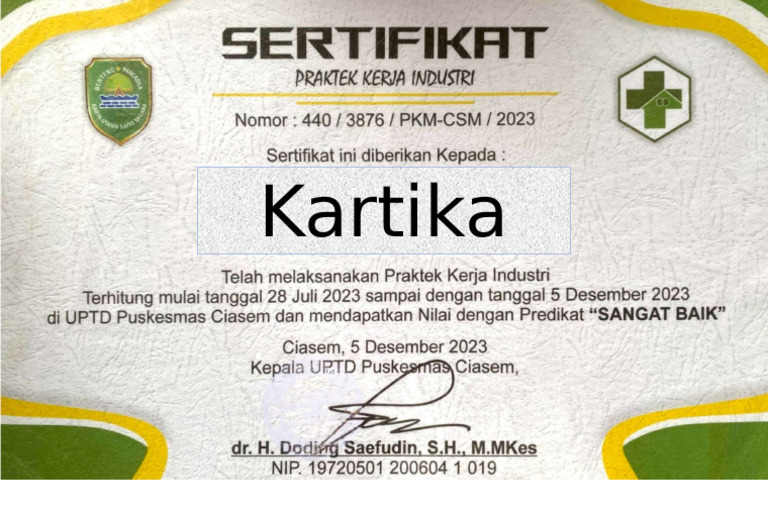 PKM Ciasem PKL | PDF