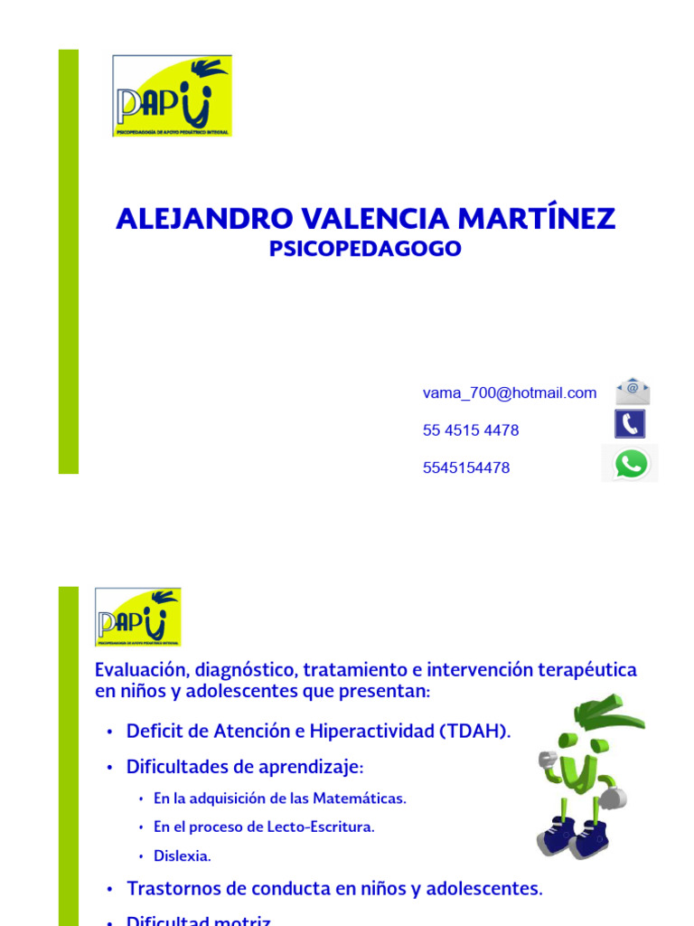 Psico. Alejandro Valencia Ok | PDF