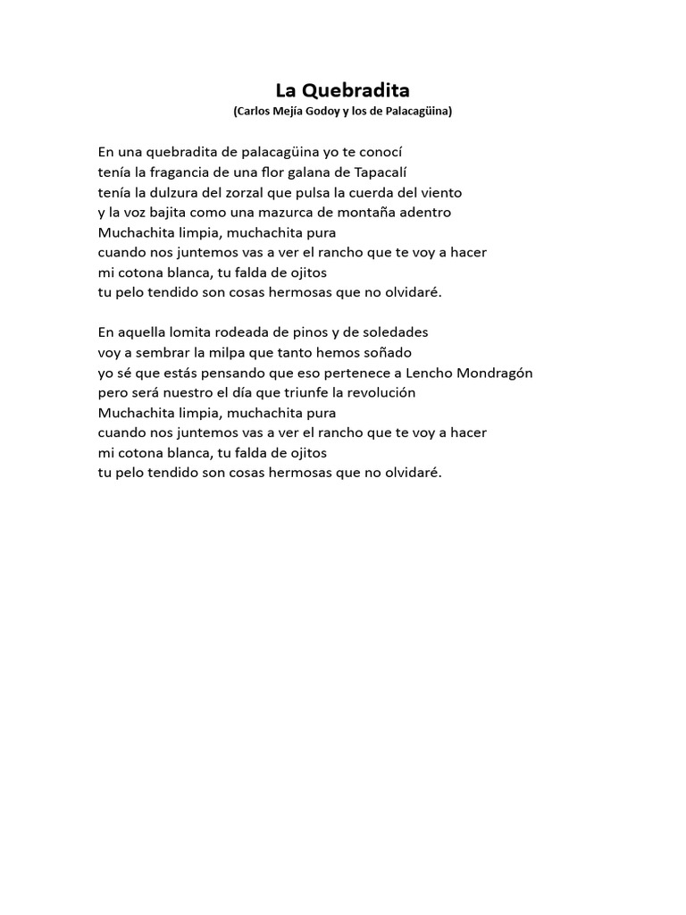 La Quebradita: Amor y Revolución | PDF