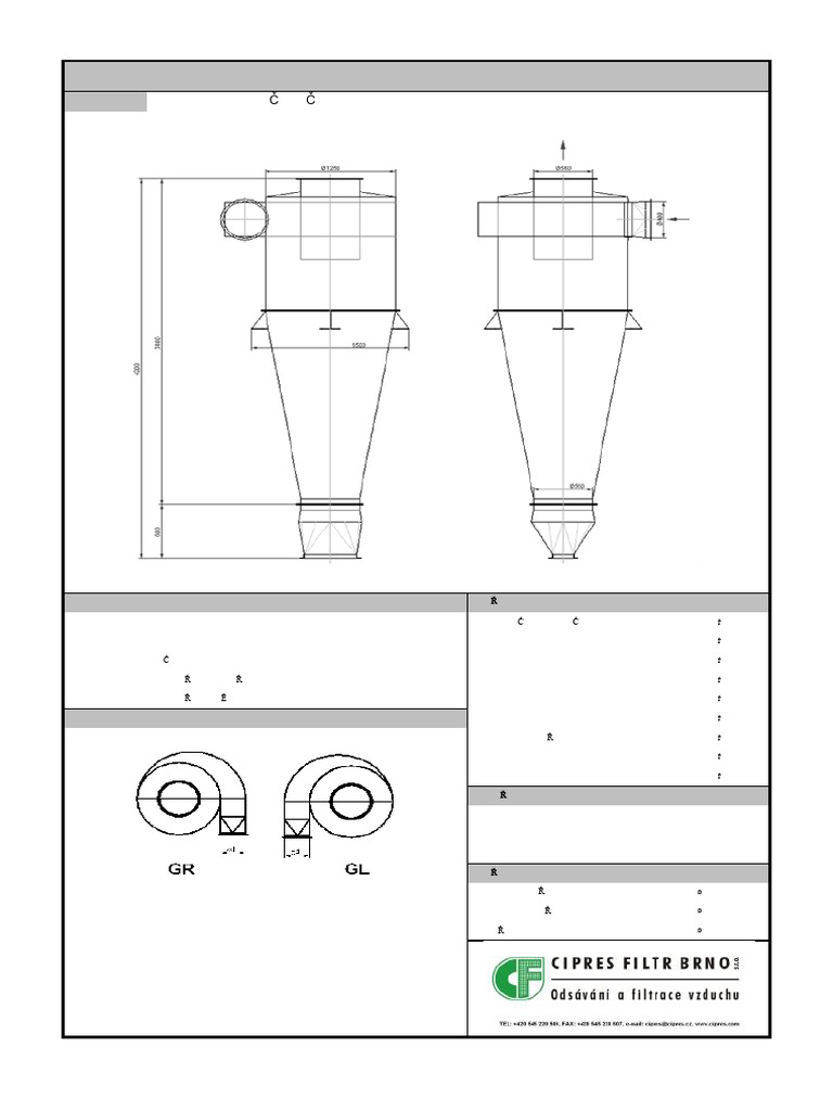 Technicky List - cf8 | PDF