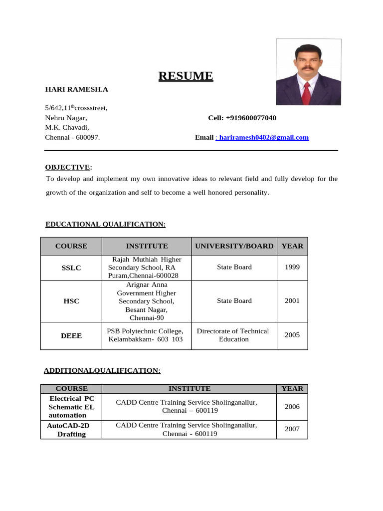 Hari Ramesh - Resume (A) - Updated | PDF