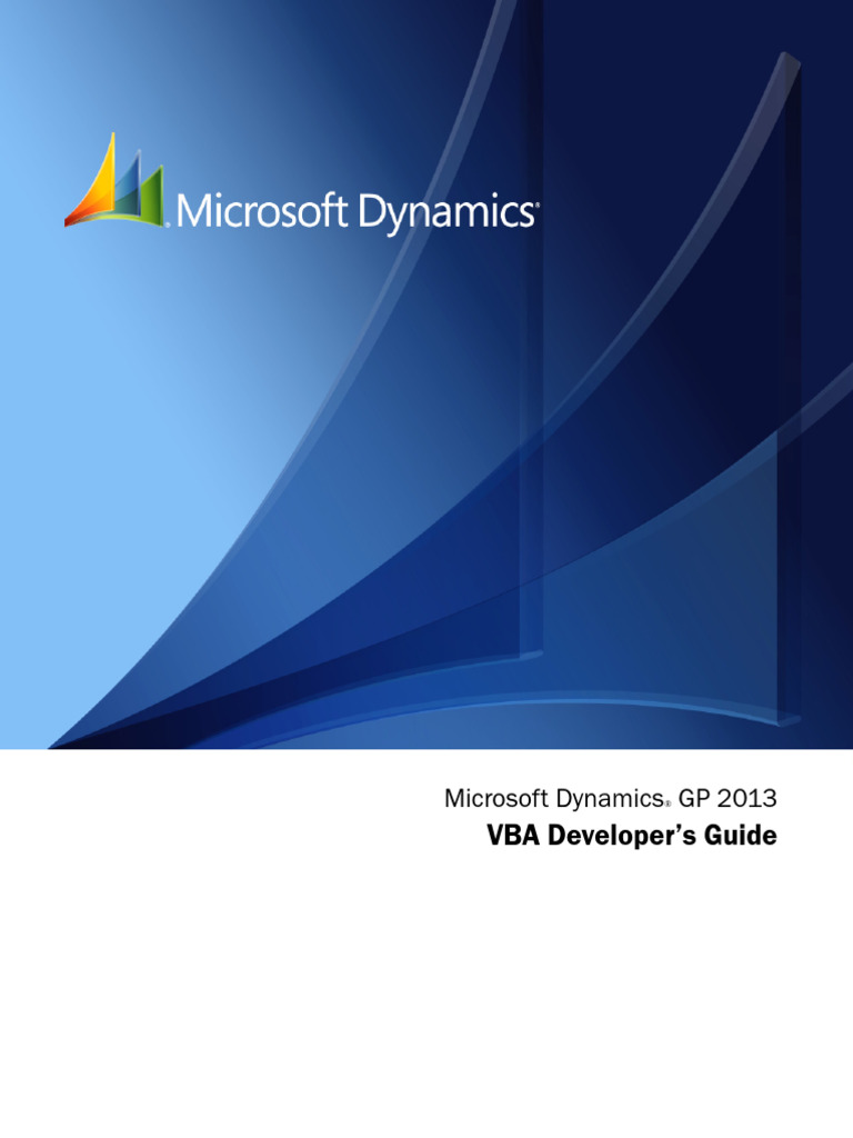 VB A Developers Guide | PDF | Visual Basic For Applications | Computer Programming