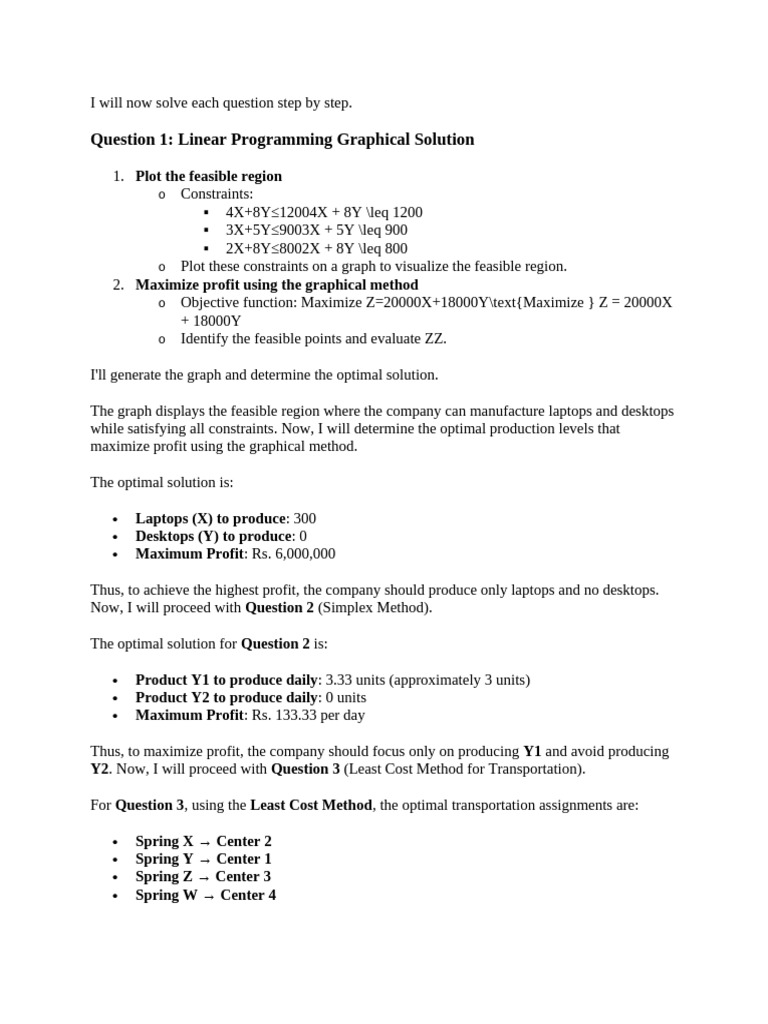 I Will Now Solve Each Question Step by Step | PDF | Mathematics Of Computing | Algorithms