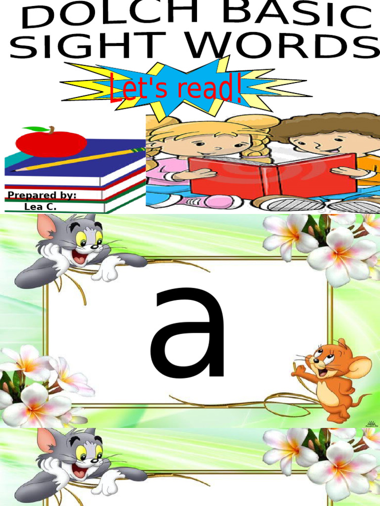 Dolch Basic Sight Words 2 1 | PDF