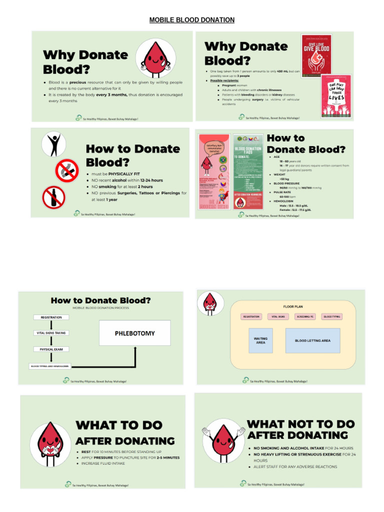 Mobile Blood Donation Process | PDF