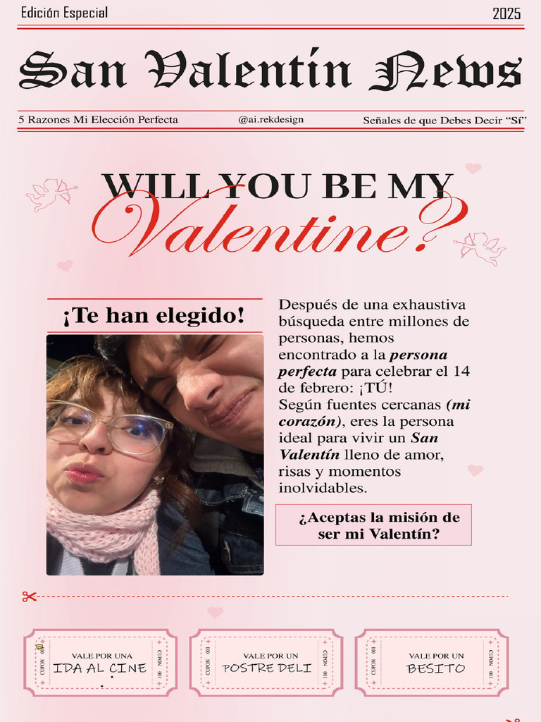 Quieres Ser Mi San Valentin? | PDF