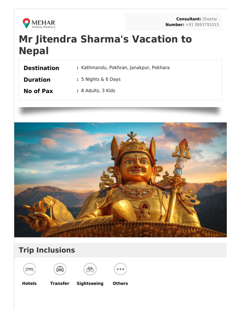 Mr Jitendra Sharma 1584503 Proposal | PDF | Kathmandu | Payments