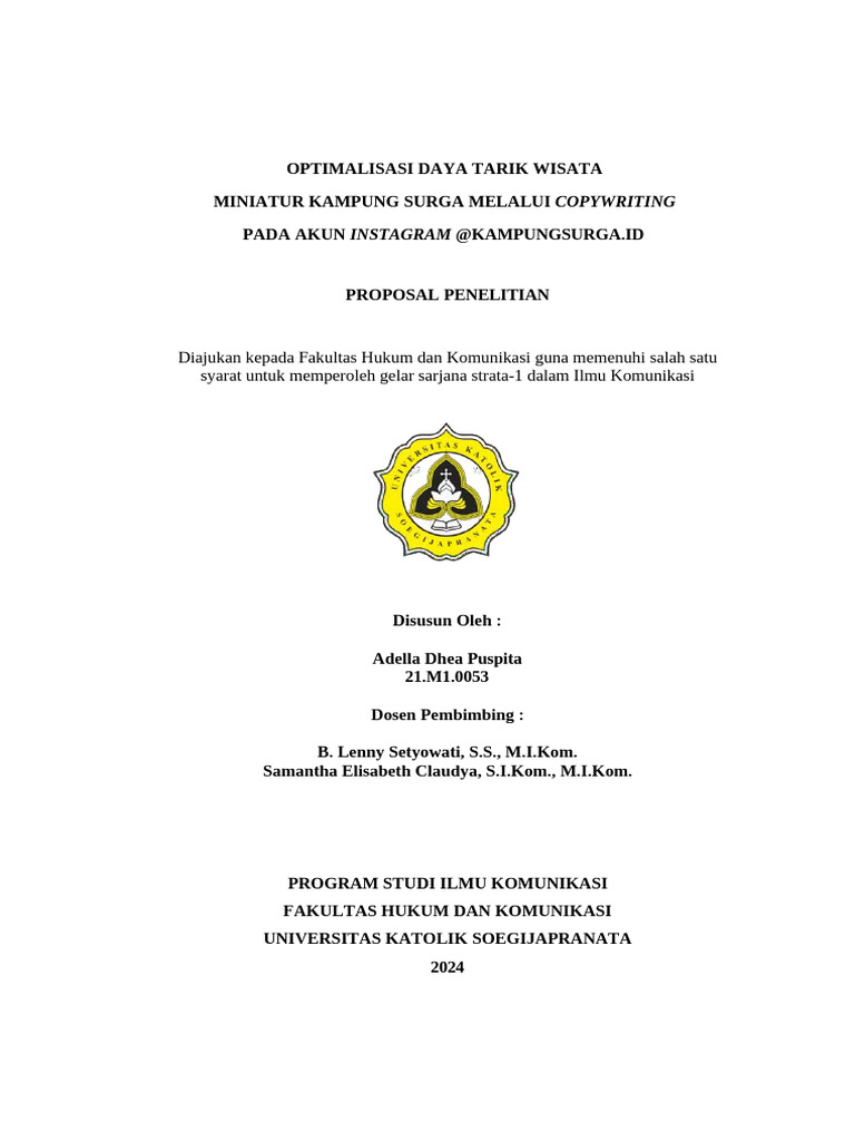 Proposal Penelitian Adel | PDF