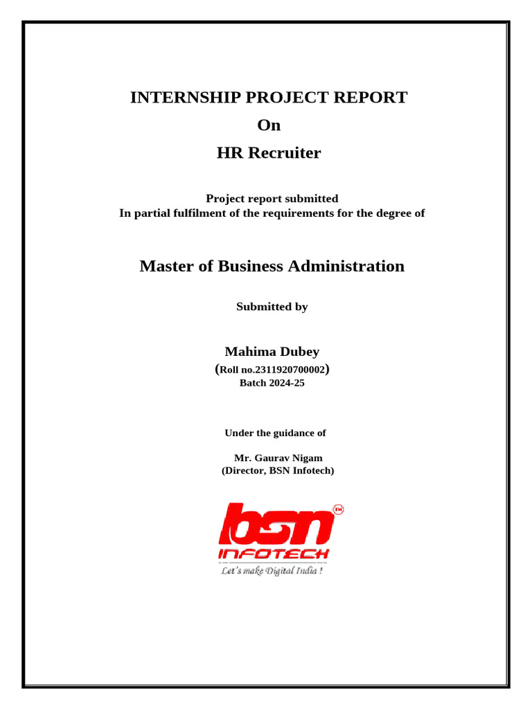 Project Report - Mahima Dubey | PDF | Bookkeeping | Debits And Credits