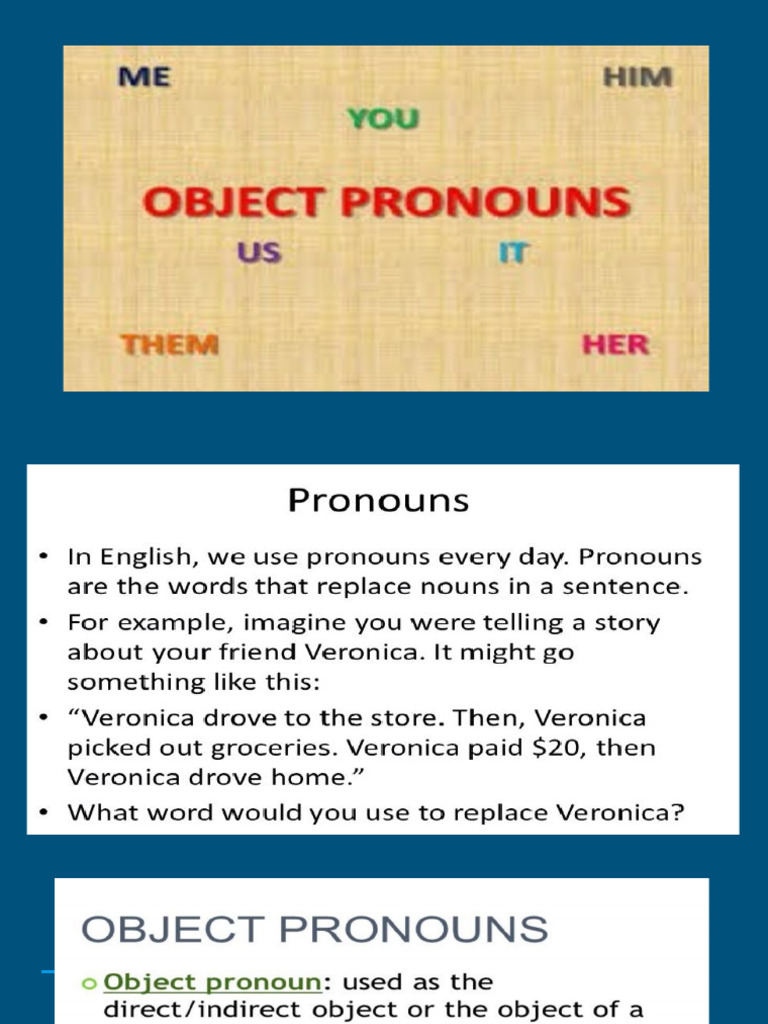 Object Pronouns | PDF
