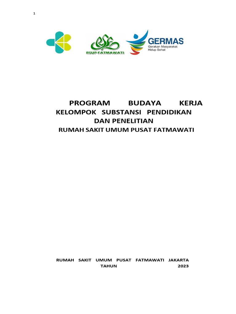 Program Budaya Kerja | PDF