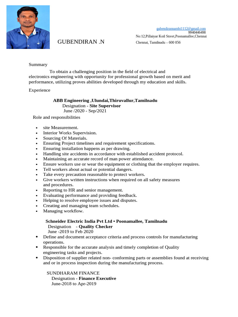 New Resume Gubi | PDF