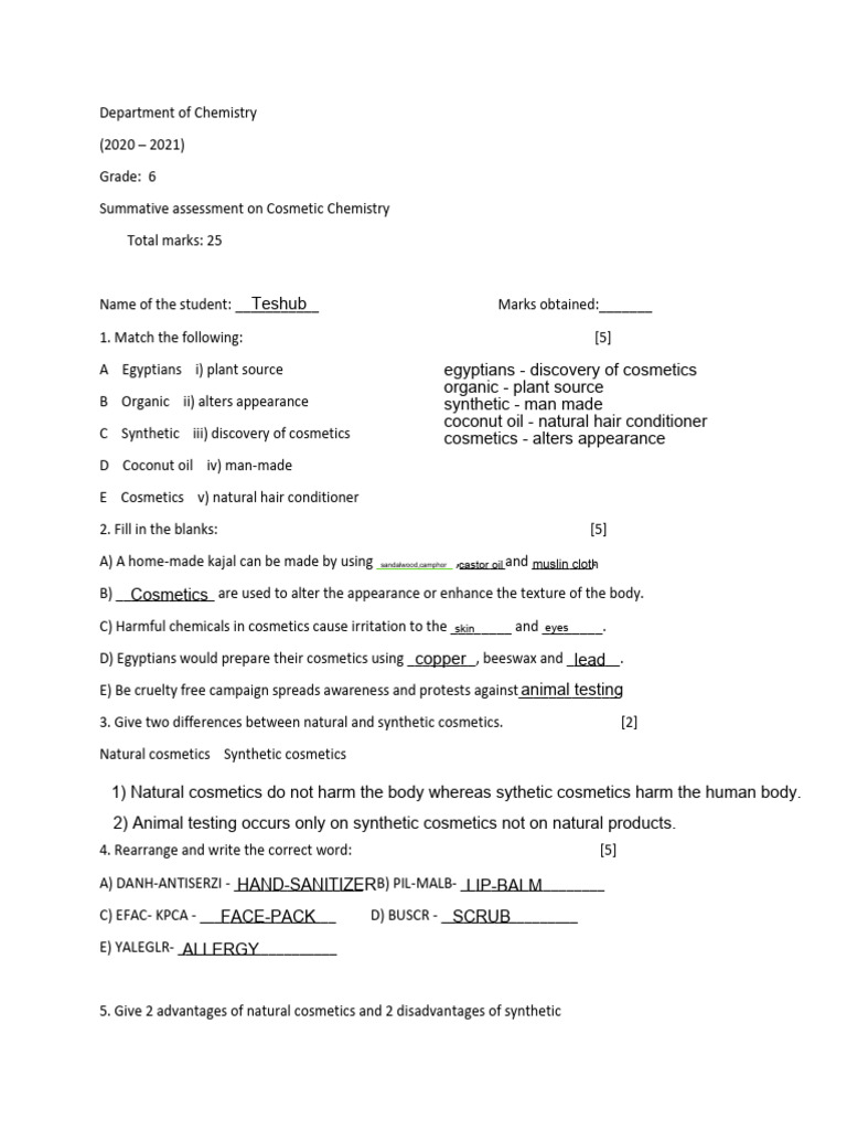 Cosmetic Chemistry | PDF | Cosmetics | Beauty