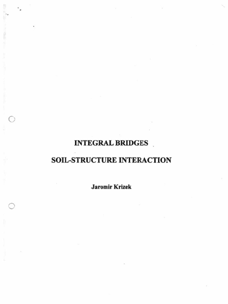 Integral Bridges_Soil-Structure Interaction | PDF