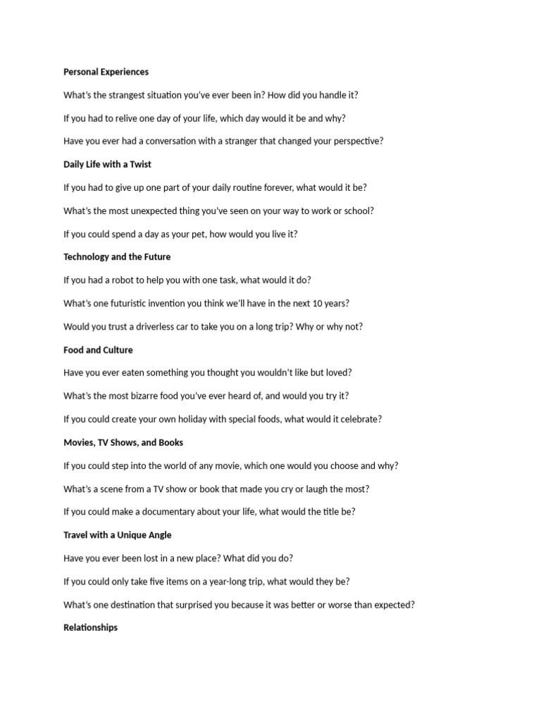 Thought-Provoking Personal Reflections | PDF