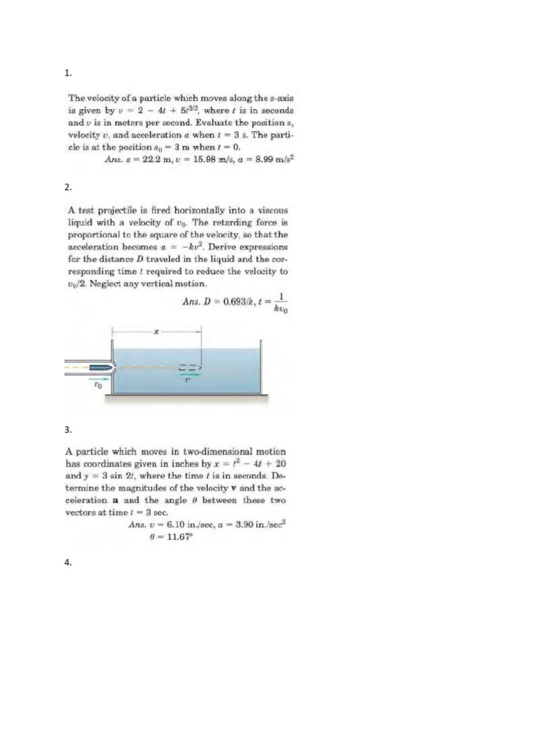 Dynamics m1 Quiz | PDF