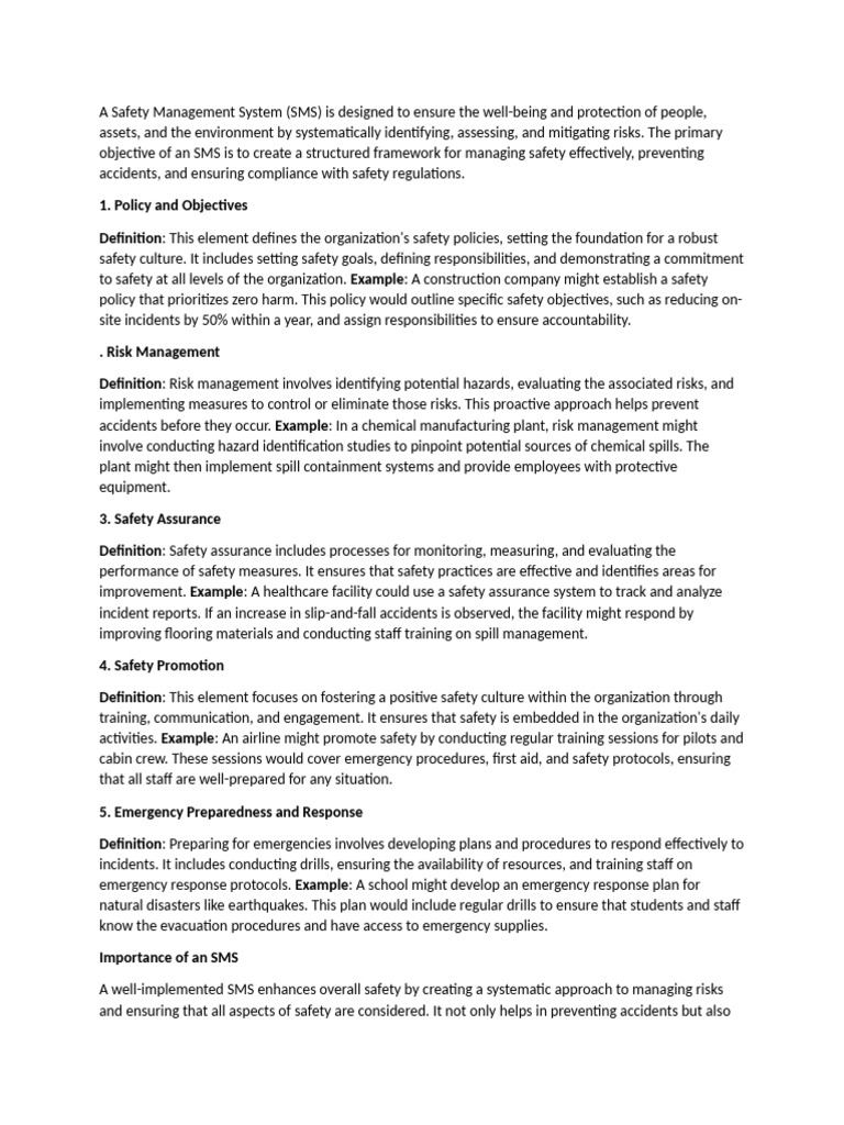 A Safety Management System | PDF | Safety | Risk Management