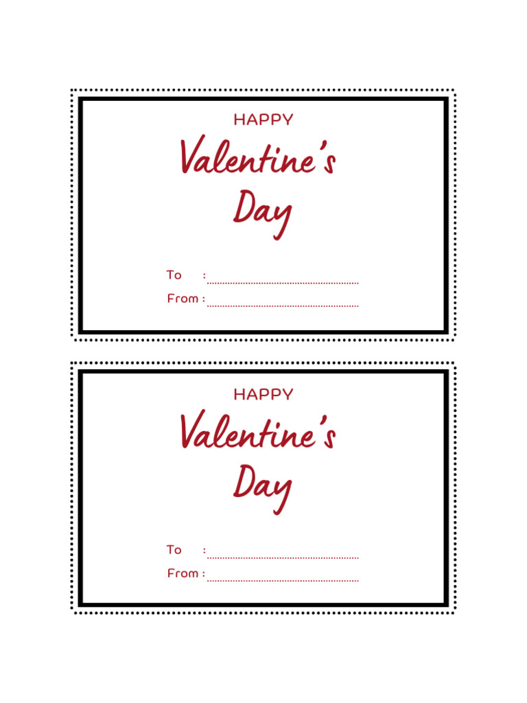 Black and White Fun Valentine's Day Cards Coloring Activity | PDF