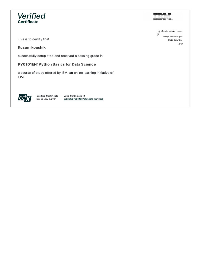 IBM PY0101EN Certificate _ edX-1 | PDF