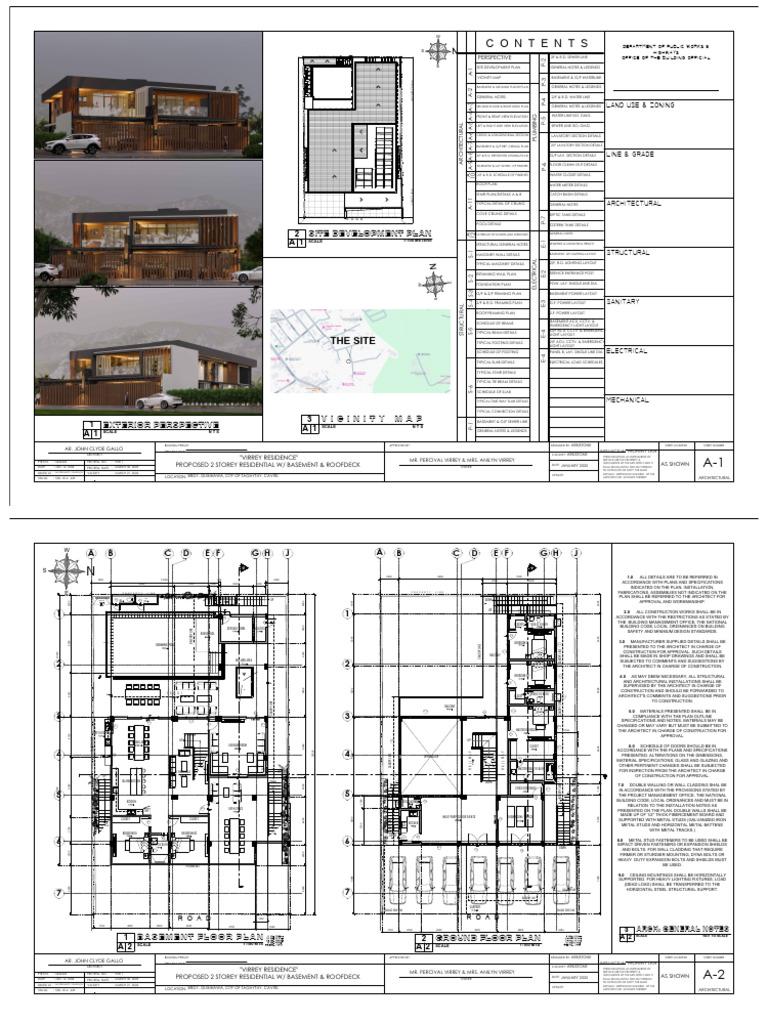 Vicinity Map for Virrey Residence Project | PDF | Basement ...