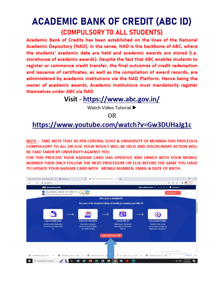 Download Your ABC ID via DigiLocker | PDF | Security Technology | Computing