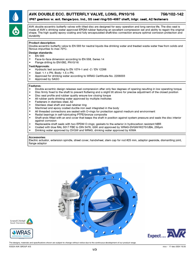 Butterfly Valve Data Sheet | PDF | Valve | Stainless Steel