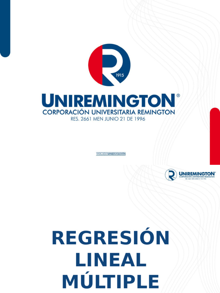 Regresión Lineal Múltiple Pdf Regresión Lineal Análisis De Regresión 5887