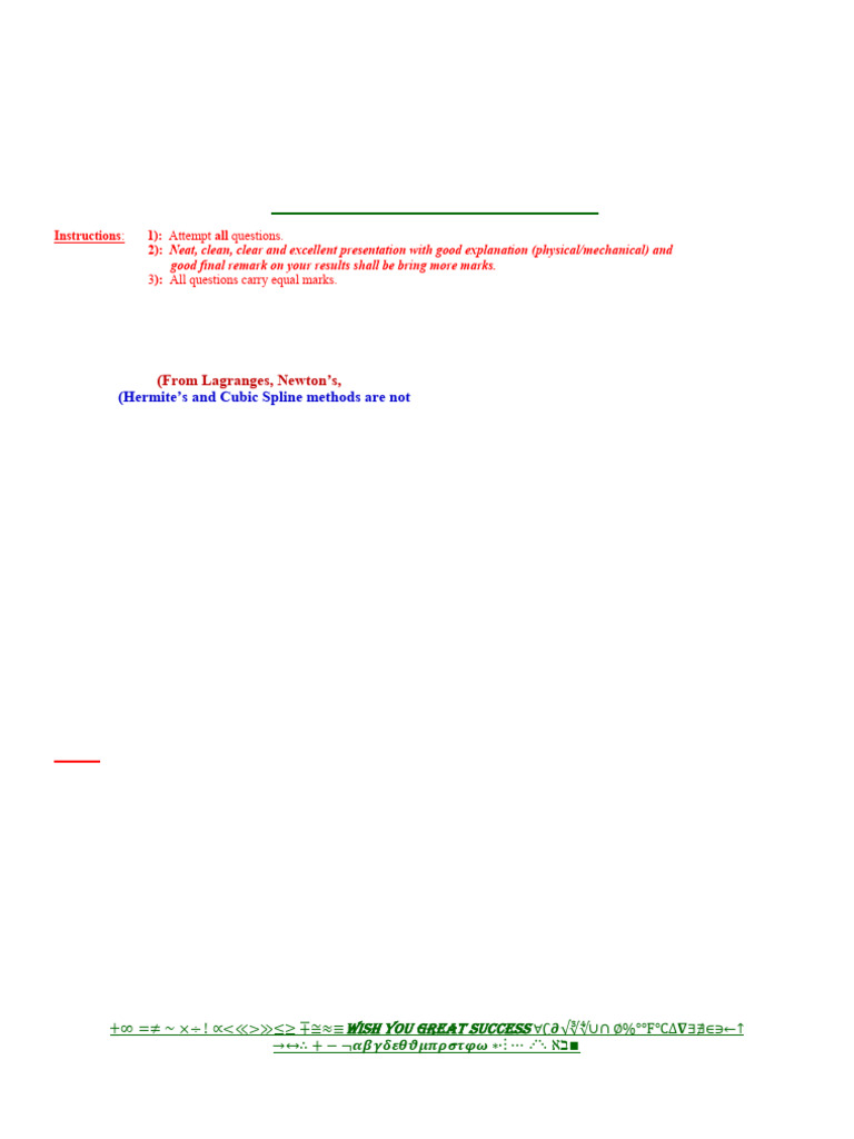 AMT_Final | PDF | Integral | Mathematics