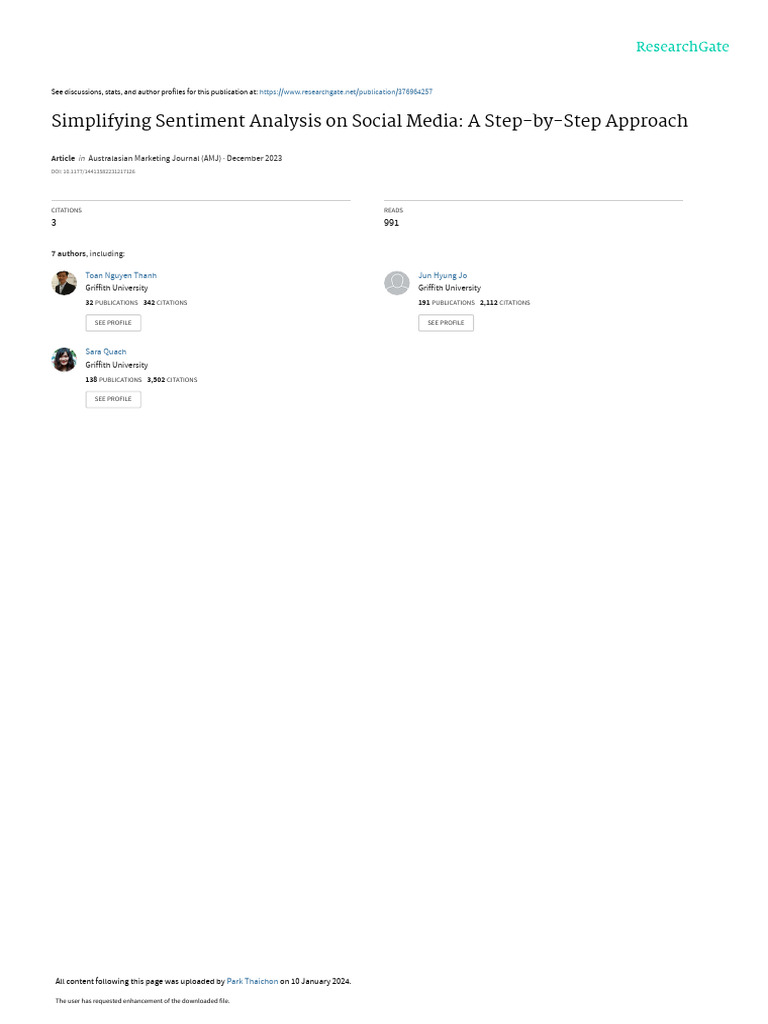Chau Et Al 2023 Simplifying Sentiment Analysis On Social Media A Step ...