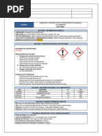 Hoja de Seguridad y Ficha Tecnica de Bactericida | PDF | Salud y ...