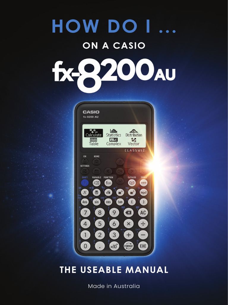 How Do I... FX 8200 AU | PDF | Logarithm | Decimal