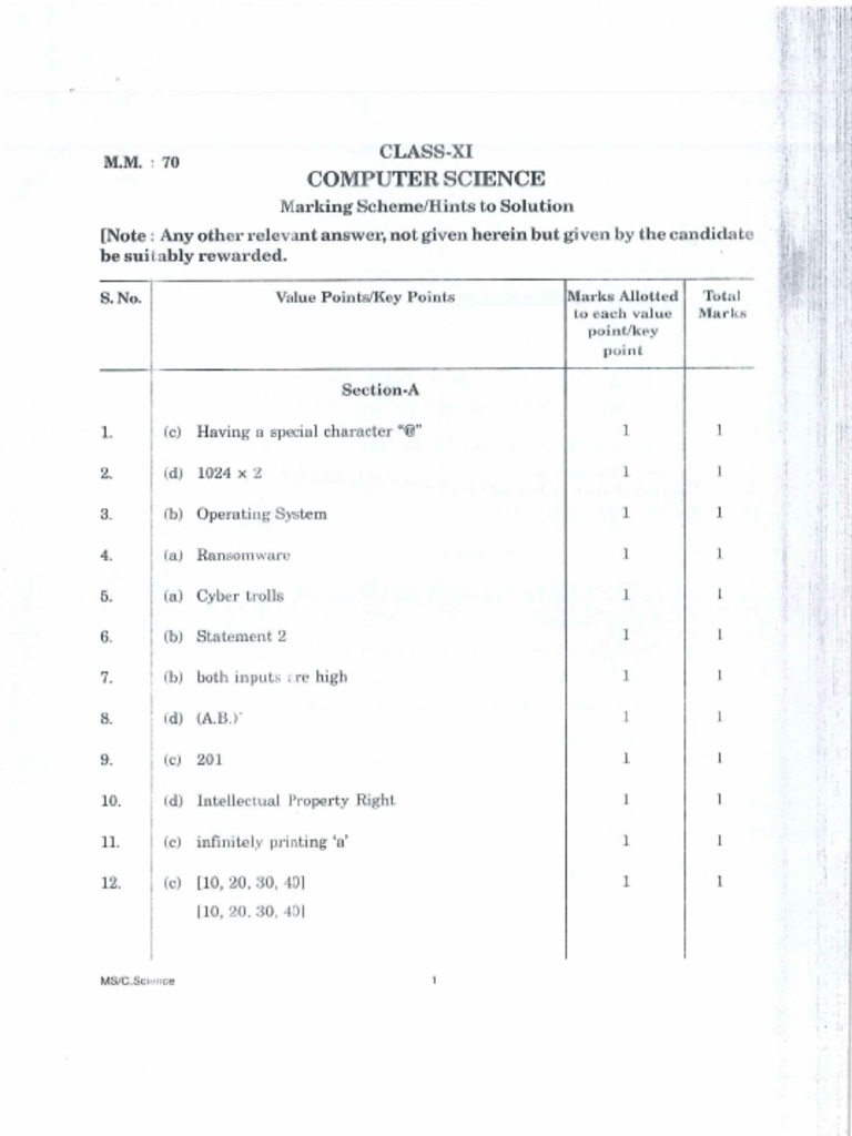 MS Computer Science 1 | PDF