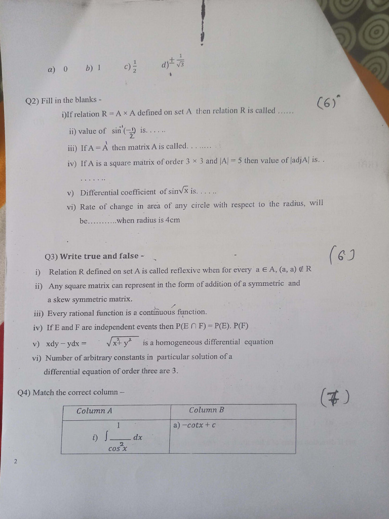 Maths 2 | PDF