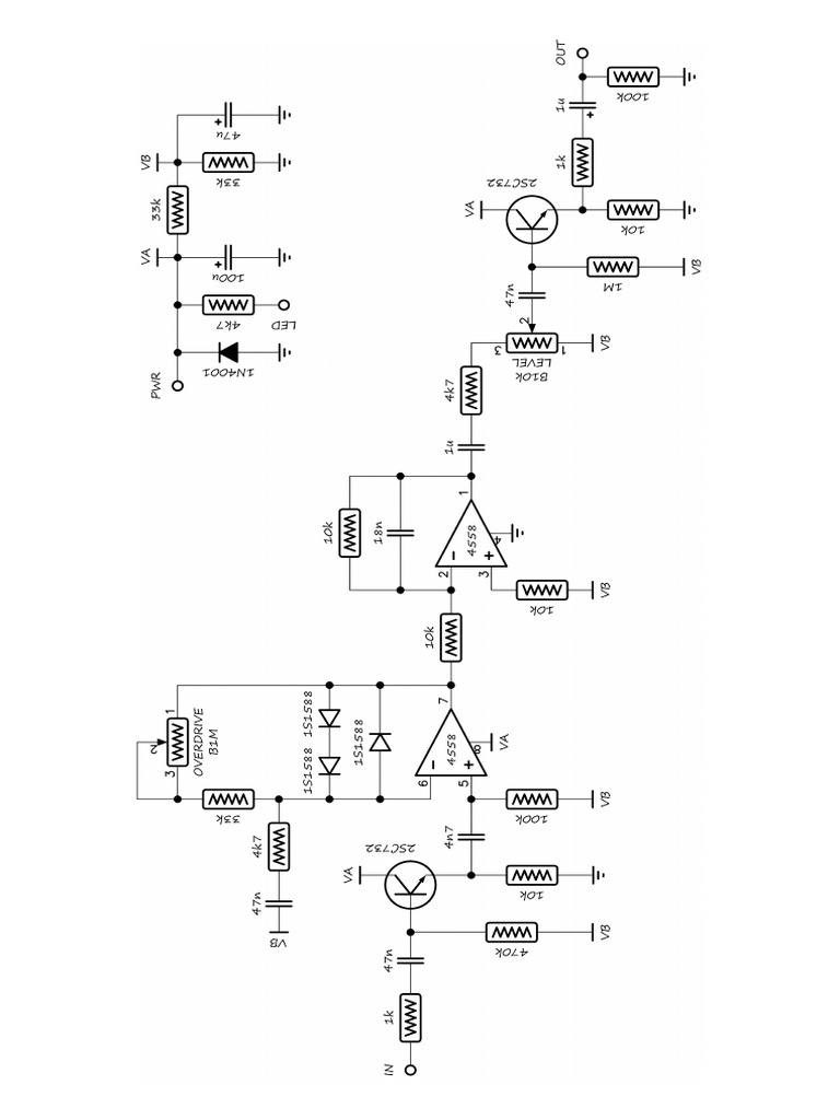 BOSS - OD1 - Second - Edition - Schematic - PCBWay Community | PDF
