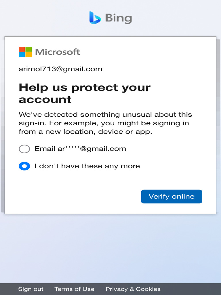 Help Us Protect Your Account | PDF