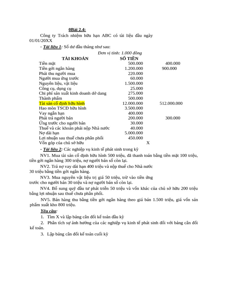 3 - ÔN TẬP BTAP C2 2 | PDF