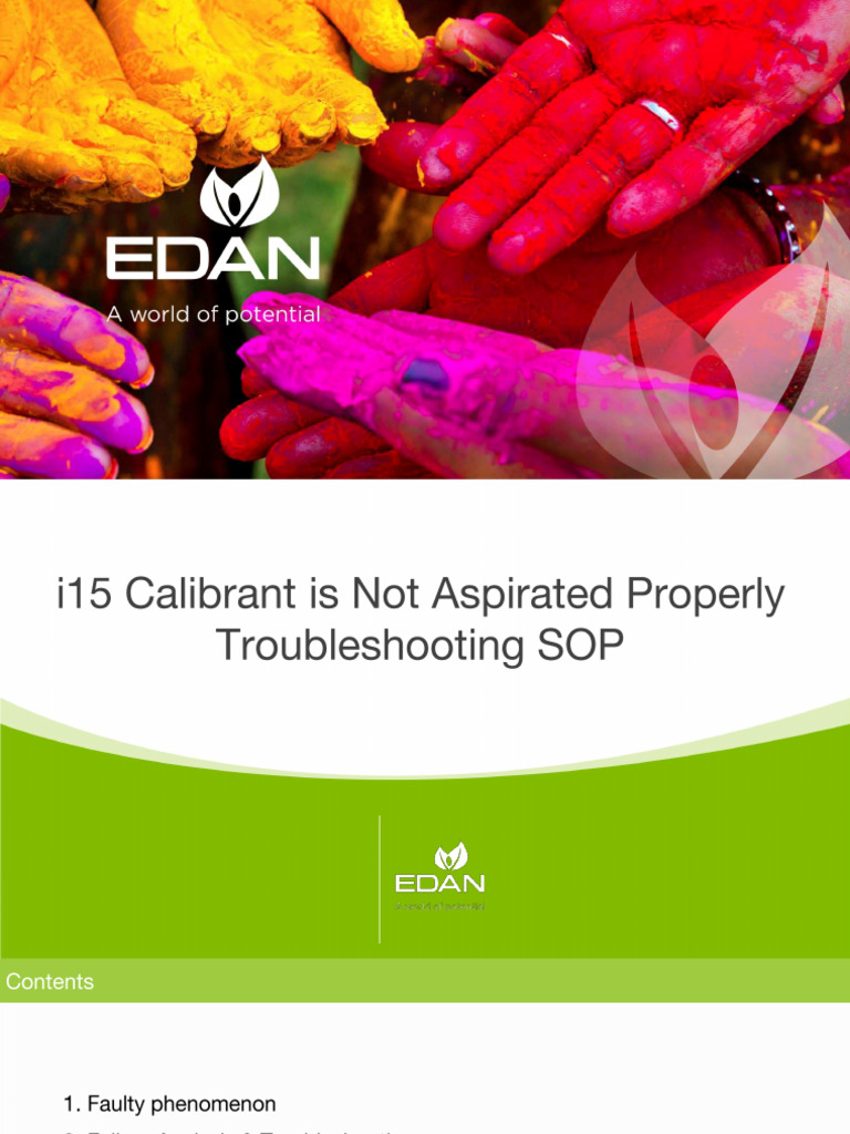 I15 Calibrant Fluid Aspiration Issue SOP | PDF