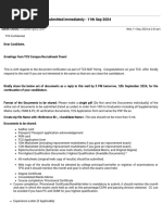 TCS Onboarding Process Overview | PDF | Mail | Birth Certificate