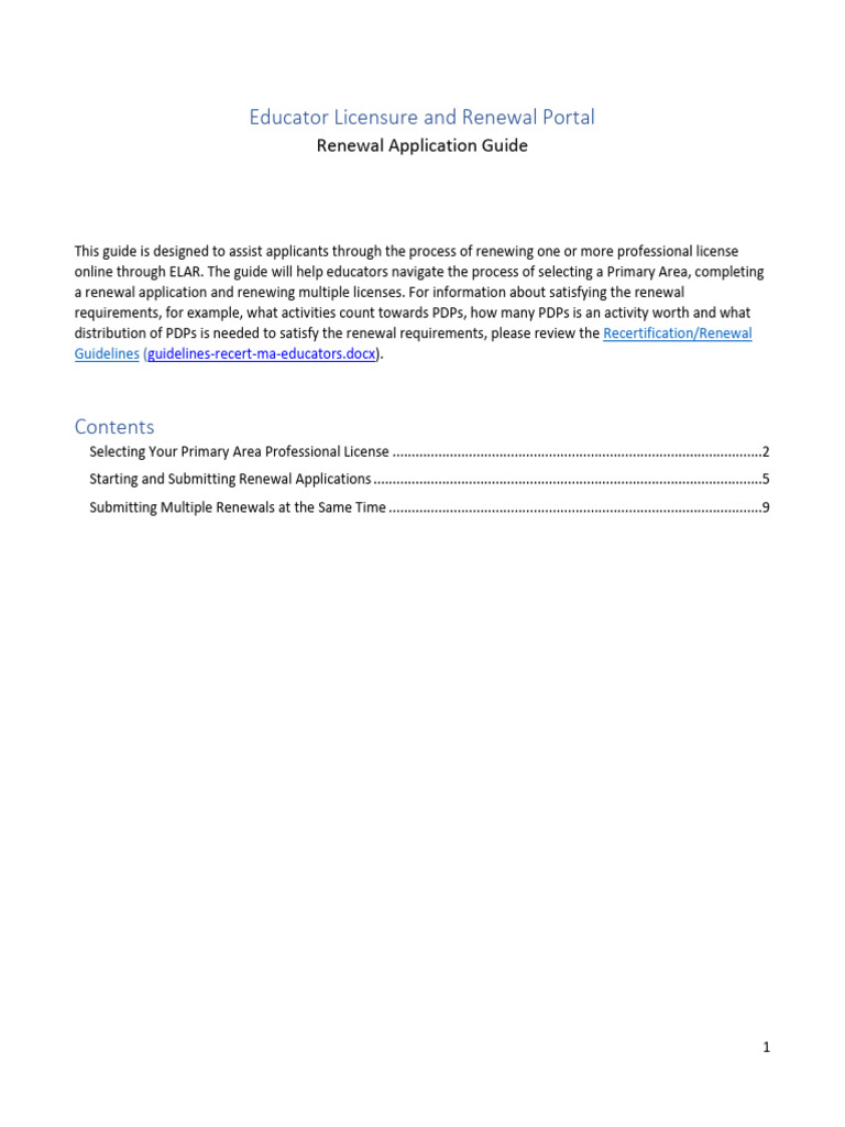 Renewal Application Guide | PDF | Software | Computing