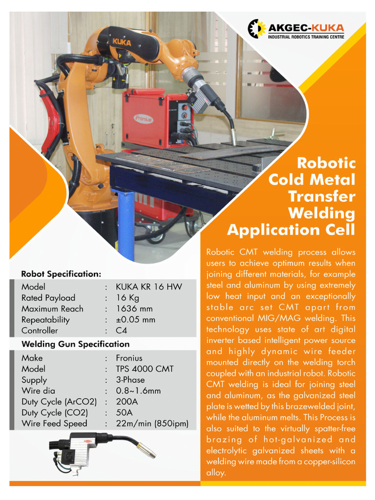 Robotic CMT Welding Application Cell | PDF