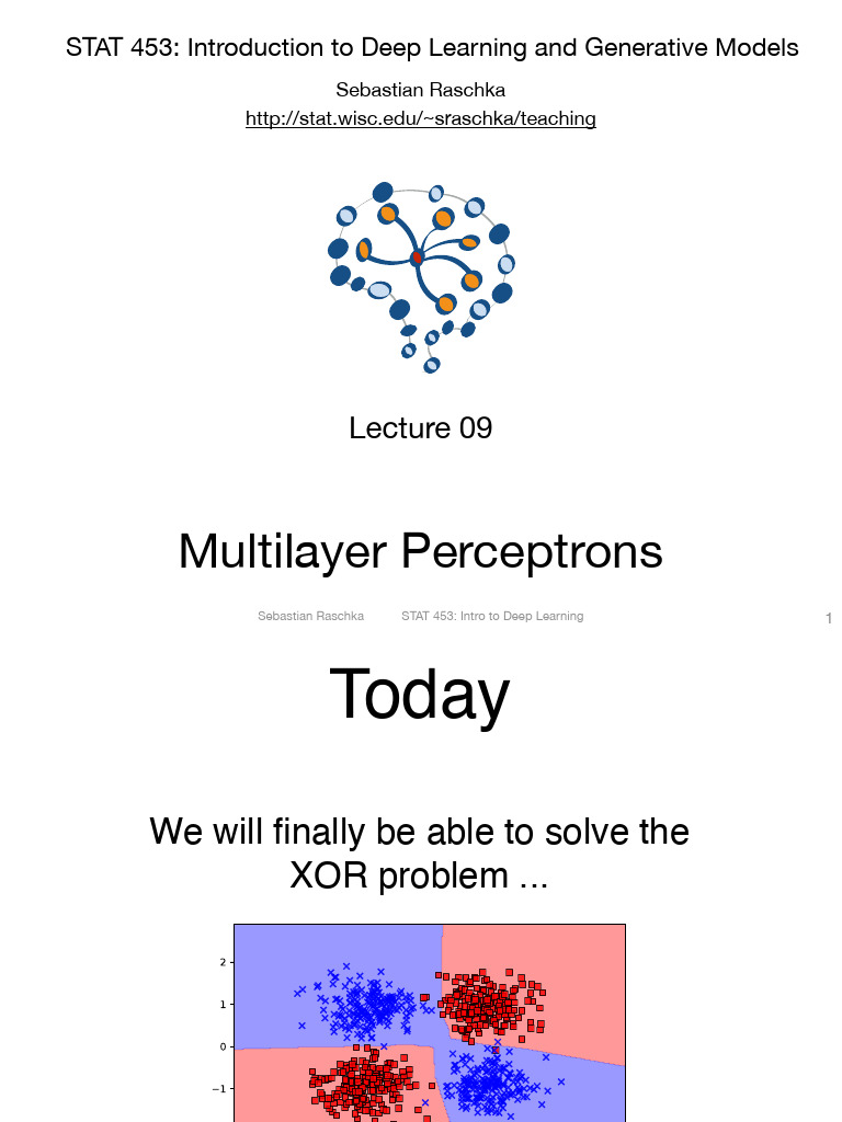 L09 MLP Slides | PDF | Deep Learning | Theoretical Computer Science