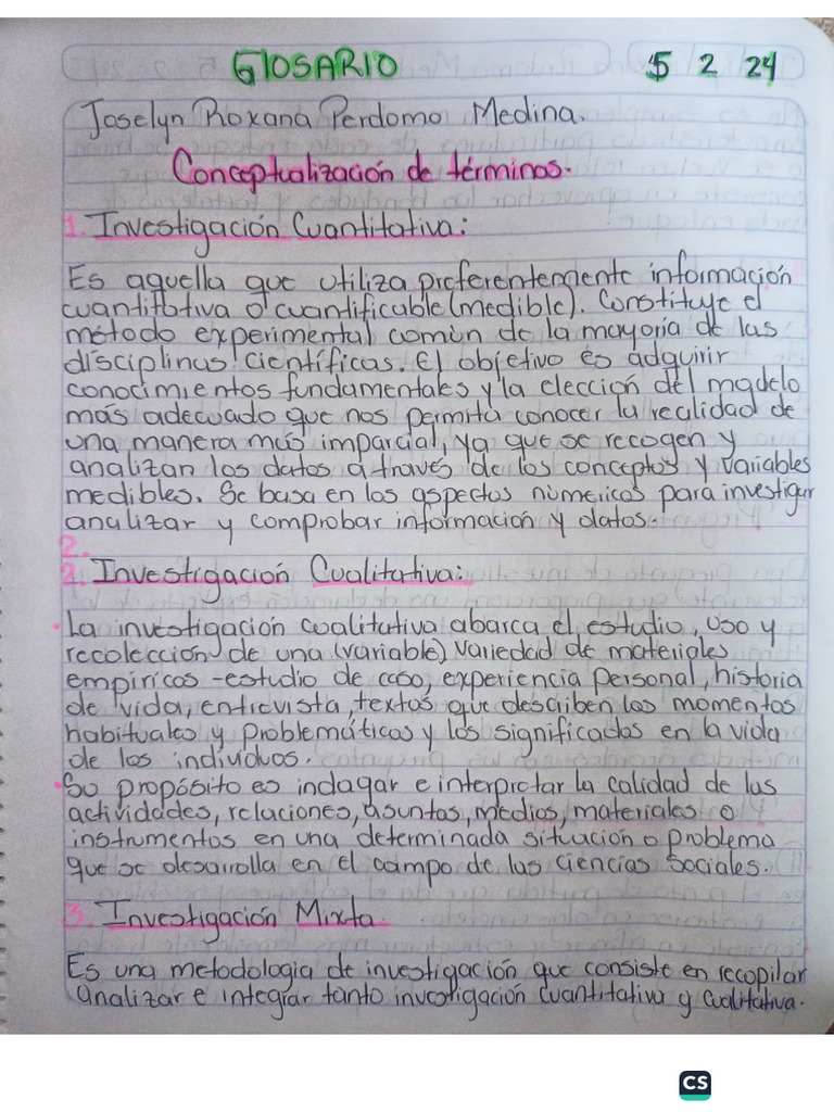 Glosario Joselyn Perdomo | PDF